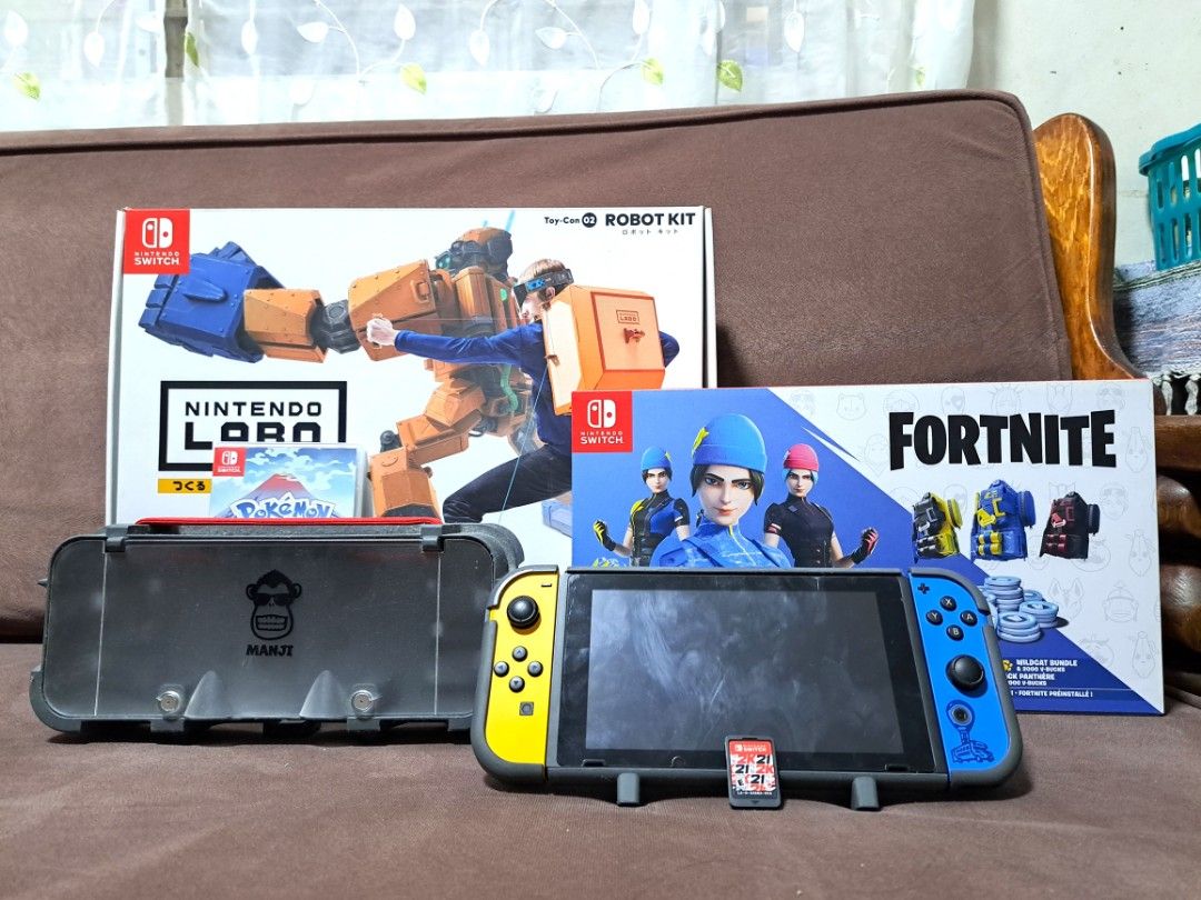Nintendo Switch V2 Fortnite Edition [Full Package], Video Gaming, Video ...