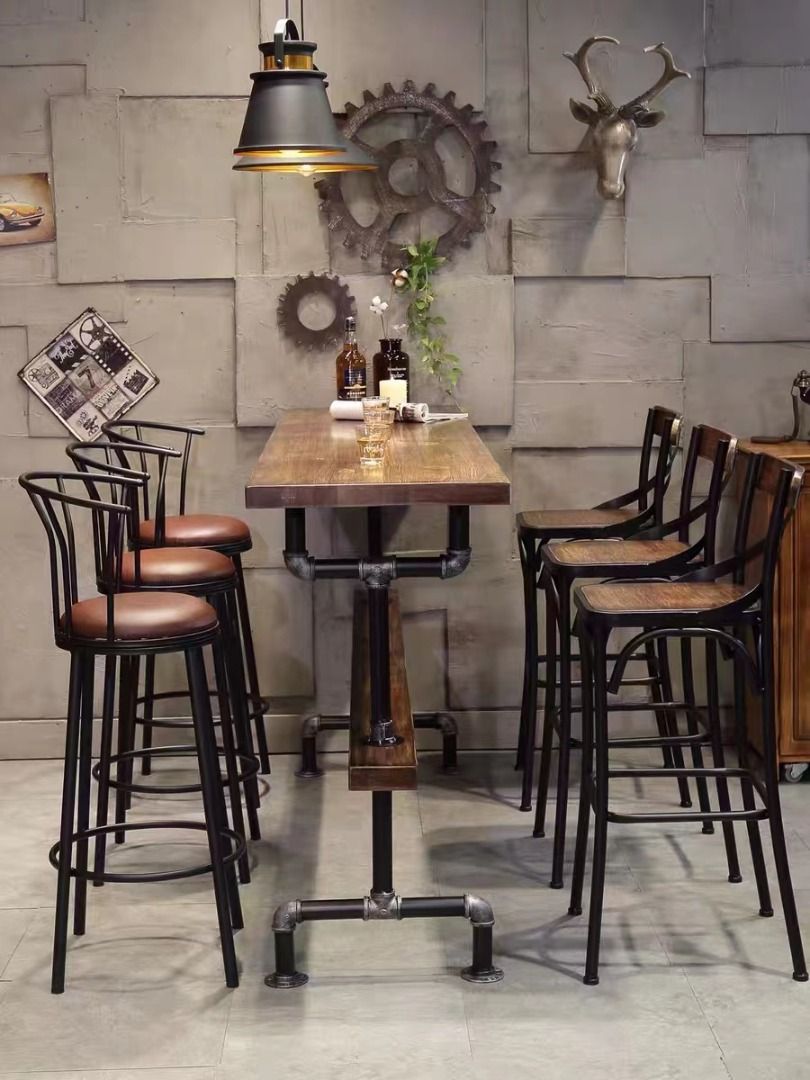Northside Counter Height Iron Bar Table, 傢俬＆家居, 傢俬, 桌子 - Carousell