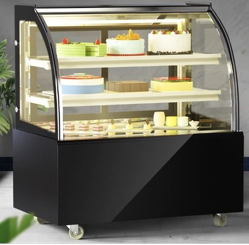 Not Cold Ready Stock Cake Fresh Table Top Showcase Display Glass ...