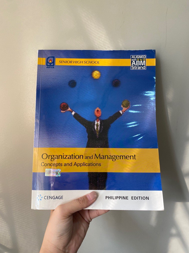 Organization and Management Book Concepts and Applications | Senior ...