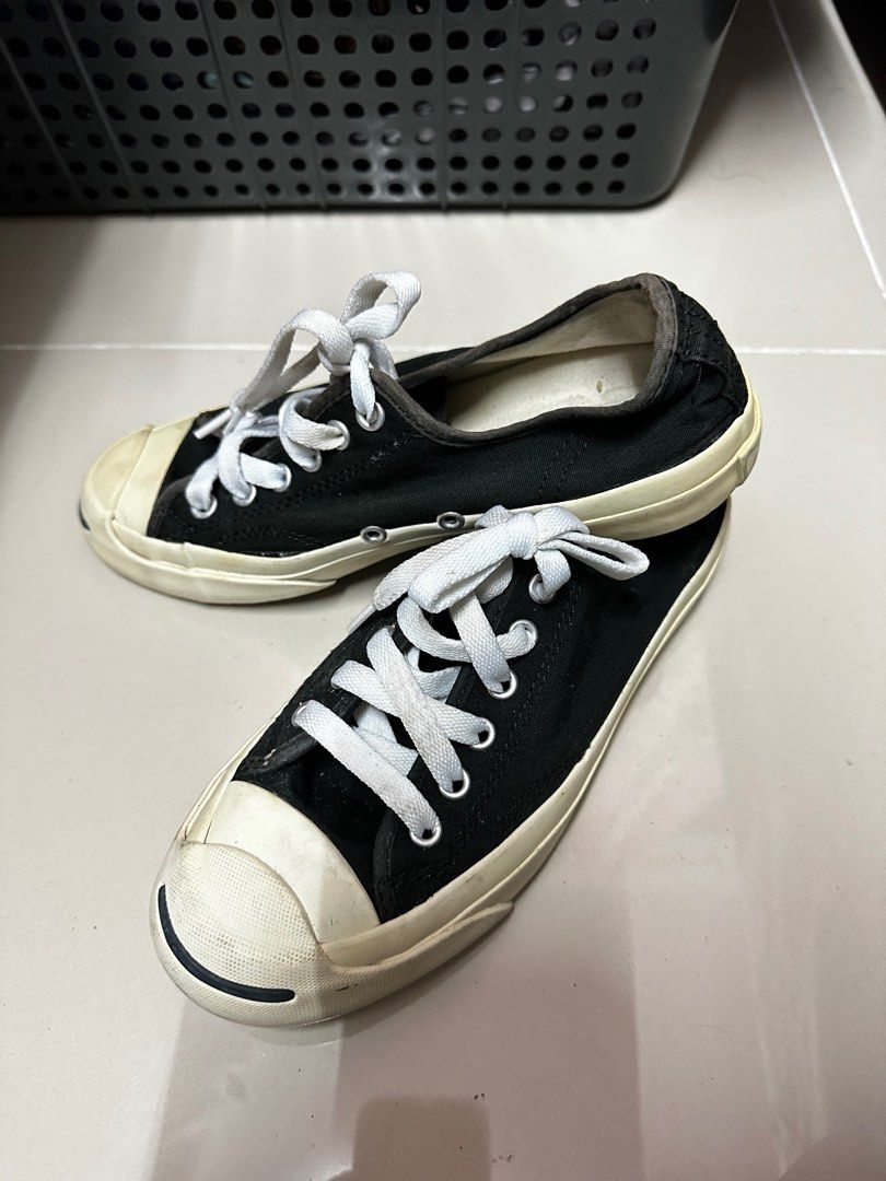 Original Jack purcell converse black color, Women's Fashion, Footwear ...