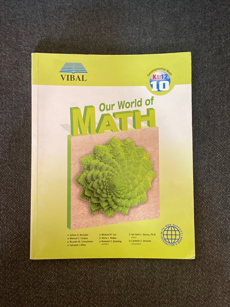 Our World of Math 10 green book mathematics texbook junior high school ...