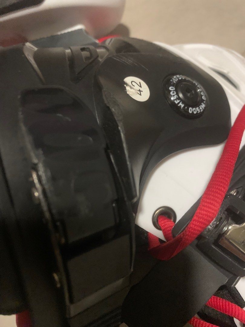 Decathlon Oxelo Freeride Inline Skate MF500 Red/White size 42, Sports ...