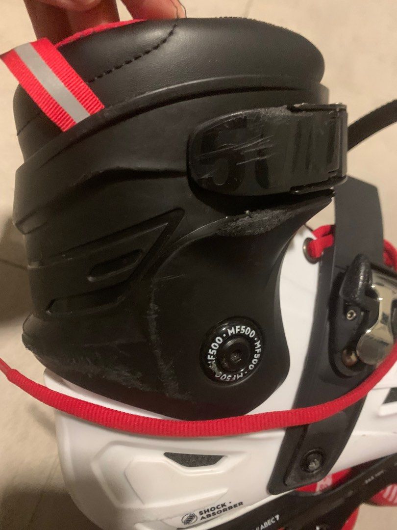 Decathlon Oxelo Freeride Inline Skate MF500 Red/White size 42, Sports ...