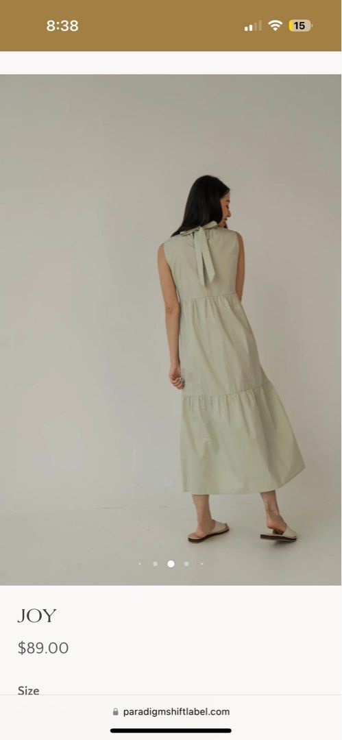 Paradigm Shift Label Joy Maxi Dress Mint Green, Women's Fashion ...