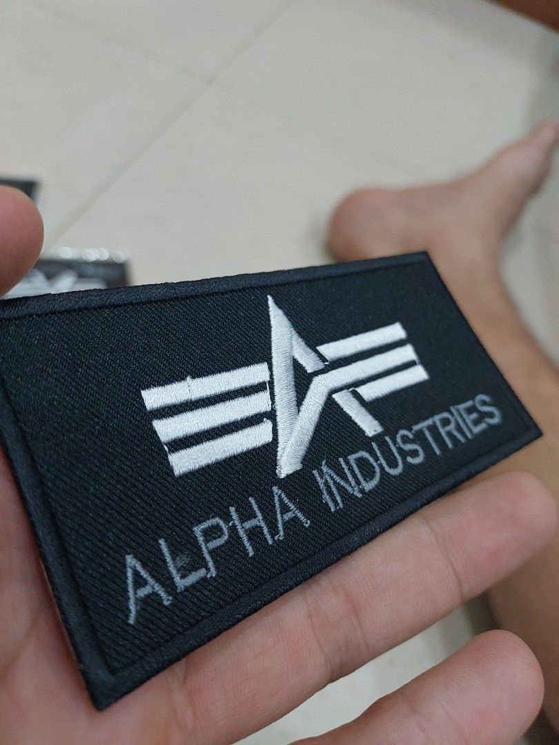 Patches Alpha Industries black, Auto Accessories on Carousell