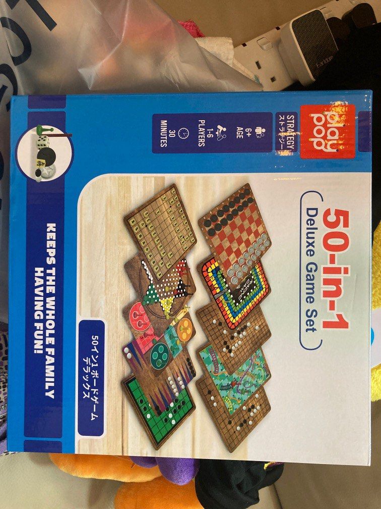 Play pop 50 in 1 deluxe game set, 興趣及遊戲, 玩具 & 遊戲類 - Carousell