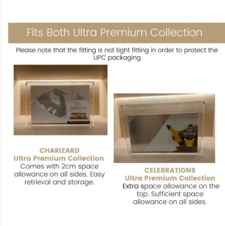 Pokemon TCG Ultra Premium Collection Charizard Acrylic Display Case ...