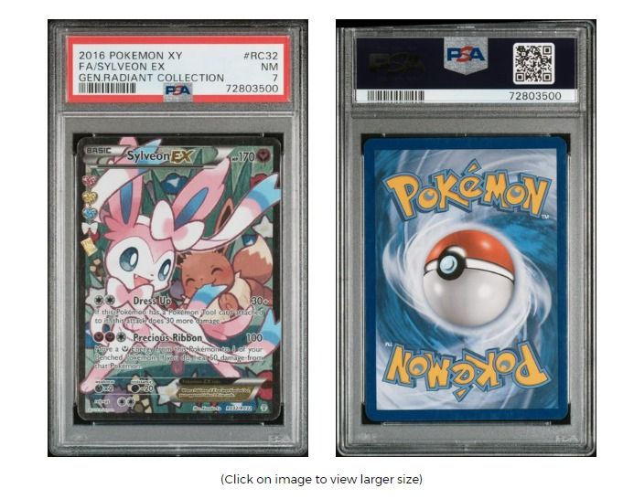 POKEMON XY GENERATIONS RADIANT COLLECTION SYLVEON EX RC32 PSA7, Hobbies ...