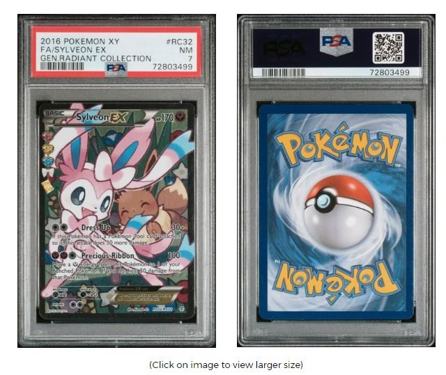 POKEMON XY GENERATIONS RADIANT COLLECTION SYLVEON EX RC32 PSA7, Hobbies & Toys, Toys & Games on ...