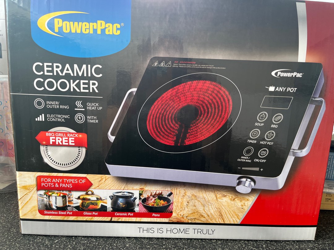 Powerpac ceremic IR cooker, TV & Home Appliances, Kitchen Appliances ...