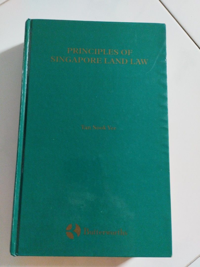 Principles of Singapore Land Law - Tan Sook Yee, Hobbies & Toys, Books ...