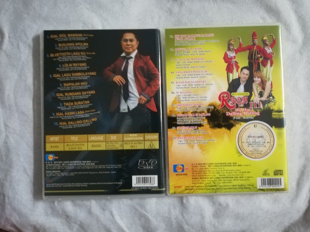 RASH Bluetooth Lagu Ku & Hip Hop Dalling-Dalling Karaoke VCD/DVD,Satu RM10.00 Tak Masuk Pos ...