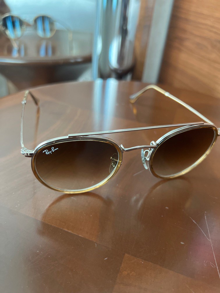 Ray-Ban round double bridge glasses, Men's Fashion, Watches ...