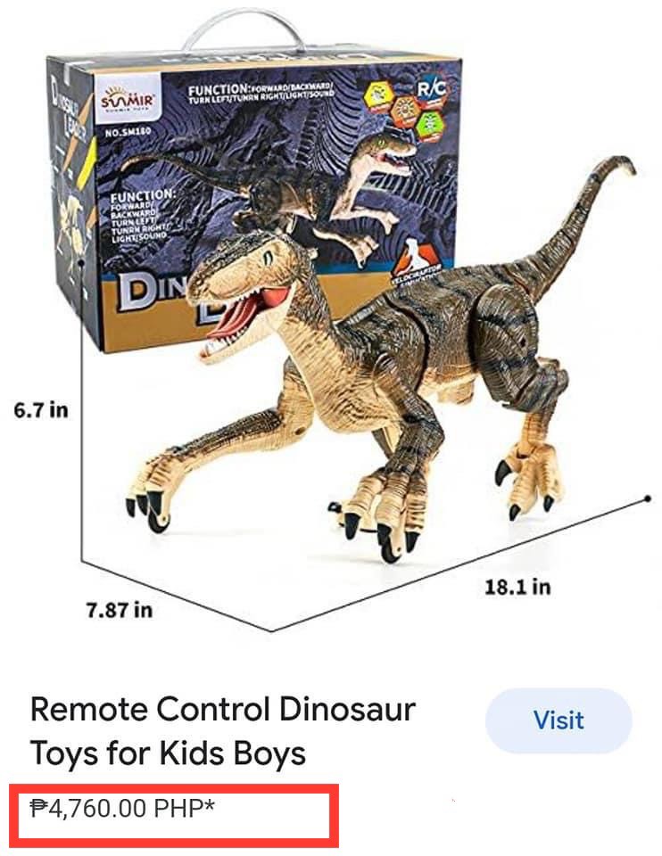 Remote Controlled Viloceraptor Dinosaur, Hobbies & Toys, Toys & Games ...