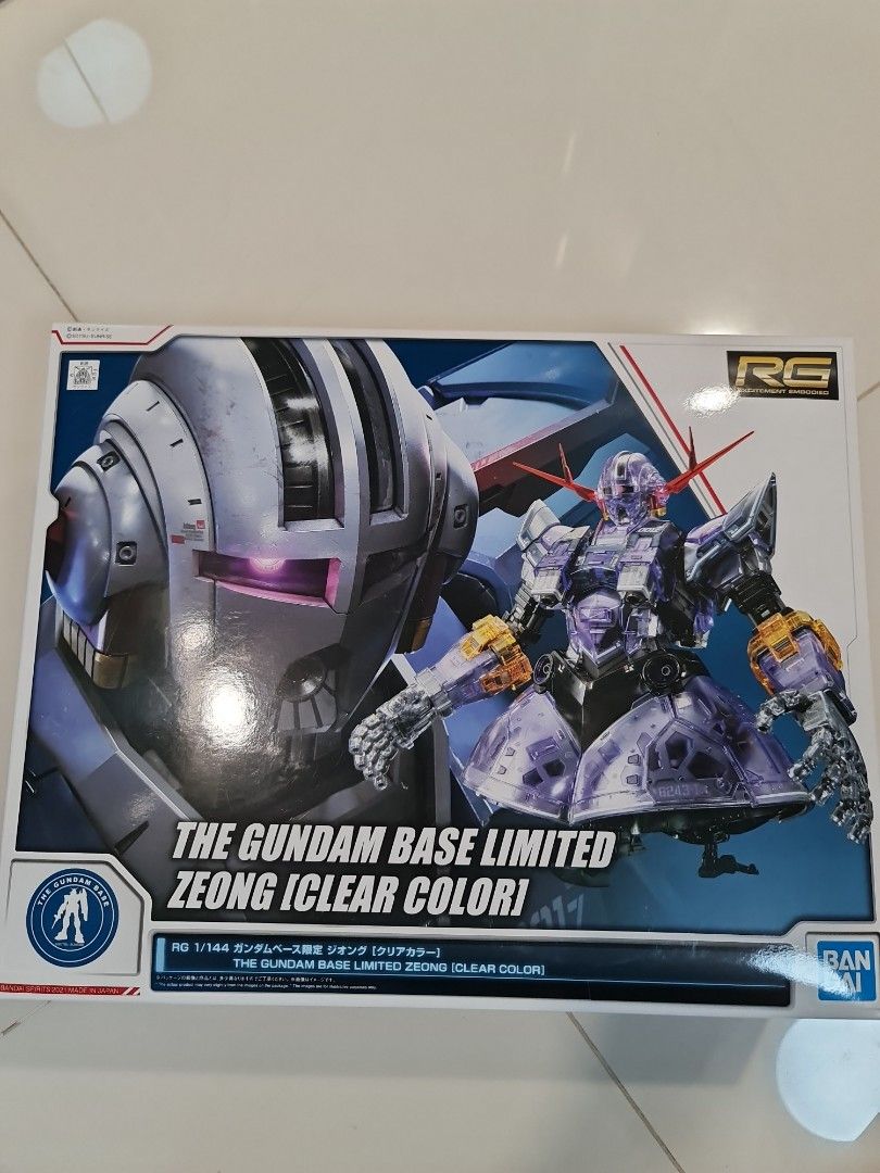 RG Zeong Gundam Base Limited - clear colour, Hobbies & Toys, Toys ...