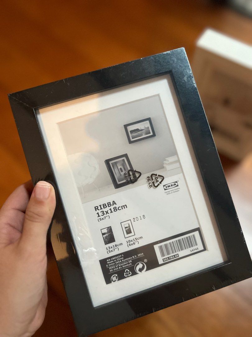 RIBBA IKEA photo frames (both), Furniture & Home Living, Home Decor, Frames & Pictures on Carousell