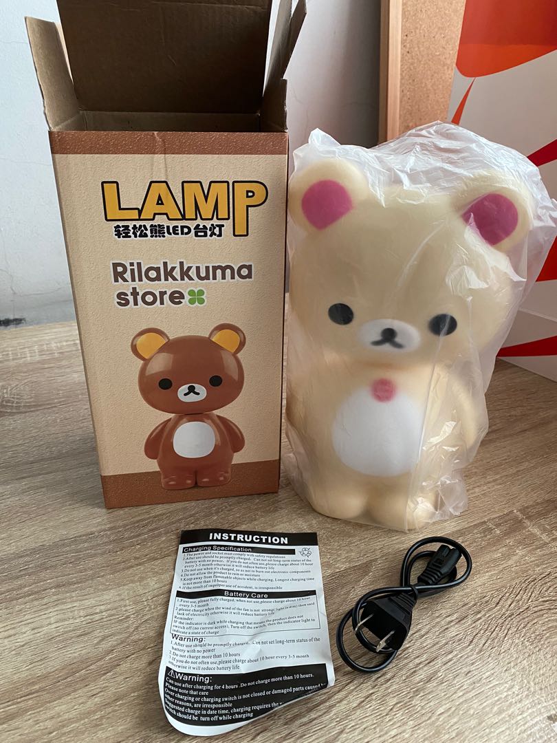Rilakkuma desk table lamp cute, Furniture & Home Living, Lighting & Fans, Lighting on Carousell