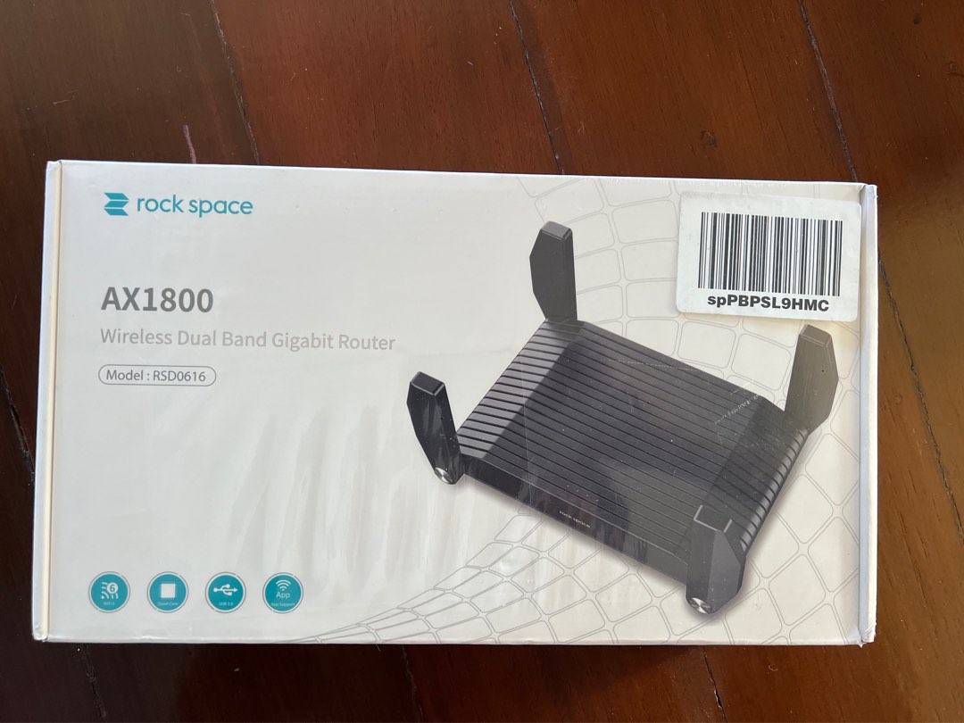 Rock Space AX1800 Wireless Router Model RSD 0616, Computers & Tech ...