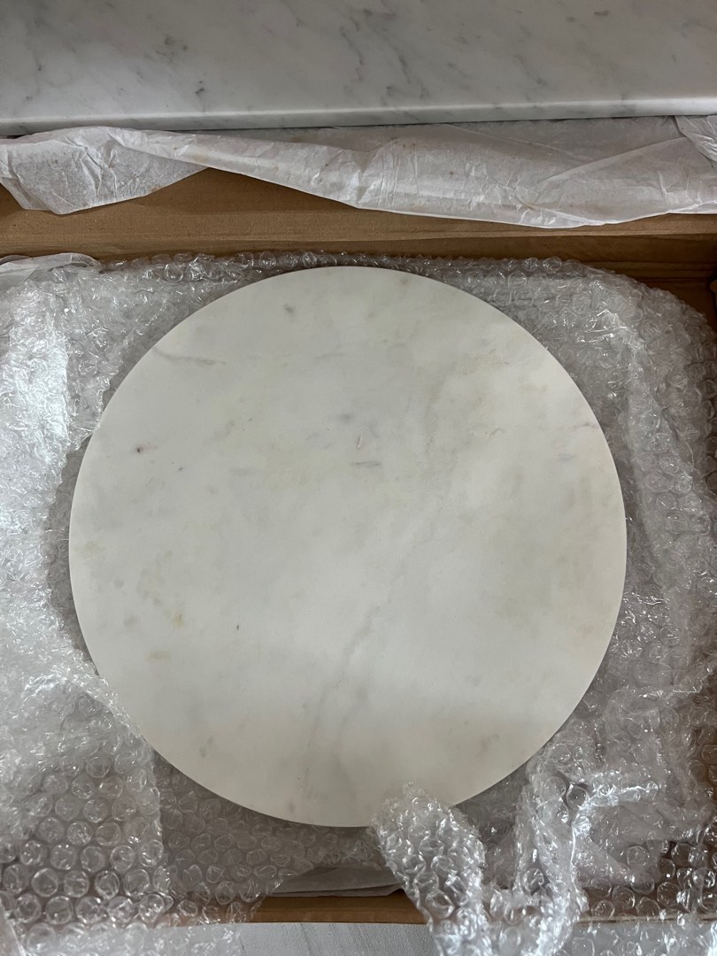 Round Marble Slab from Beyond Basic (30cm), Furniture & Home Living ...