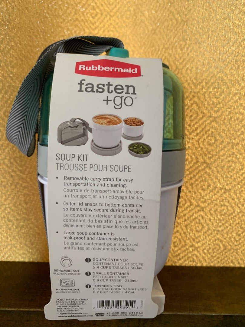 Rubbermaid fasten and go soup kit, Furniture & Home Living, Kitchenware ...