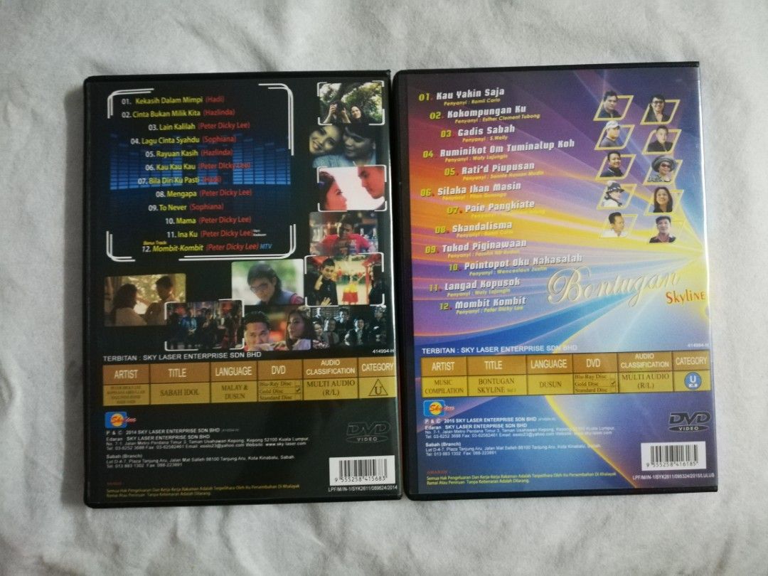 Sabah Idol & Bontugan Skyline MTV Karaoke DVD, Satu RM10.00 Tak Masuk Pos, Hobbies & Toys, Music ...