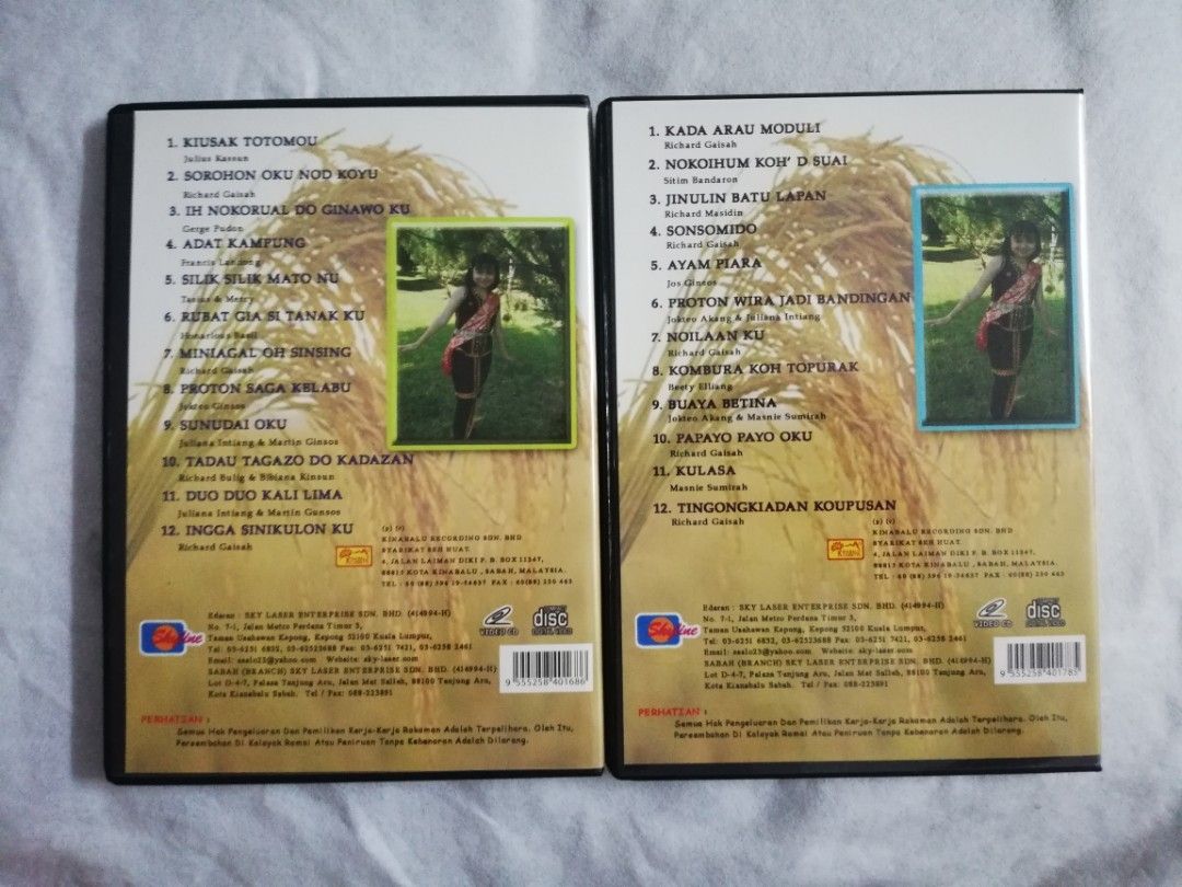 Sabah The Land Below The Wind Vol.4 & 5 Karaoke VCD. Satu RM10.00 Tak Masuk Pos, Hobbies & Toys ...