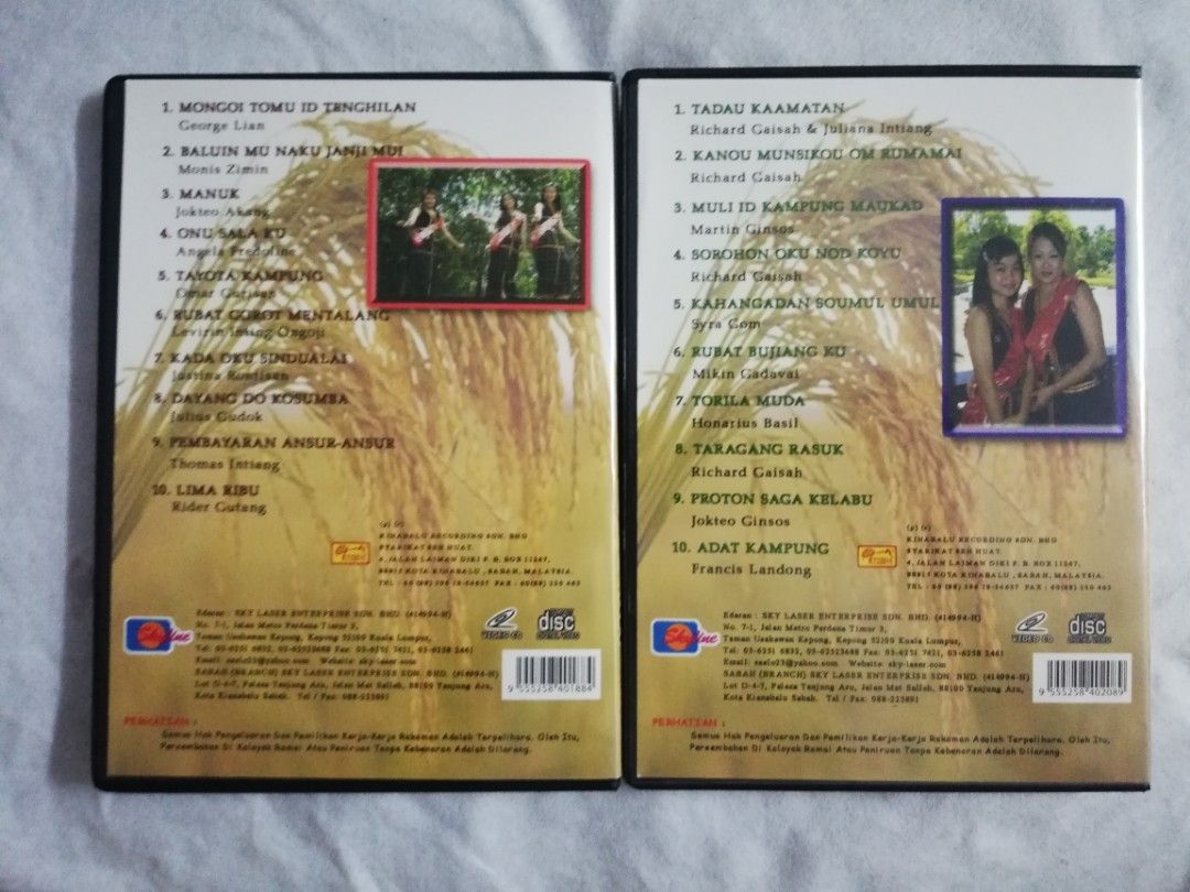 Sabah The Land Below The Wind Vol.6 & 8 Karaoke VCD. Satu RM10.00 Tak Masuk Pos, Hobbies & Toys ...