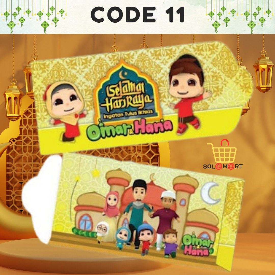 Sampul Duit Raya | Green Packets| Money Envelope | Angpao | Cheap ...