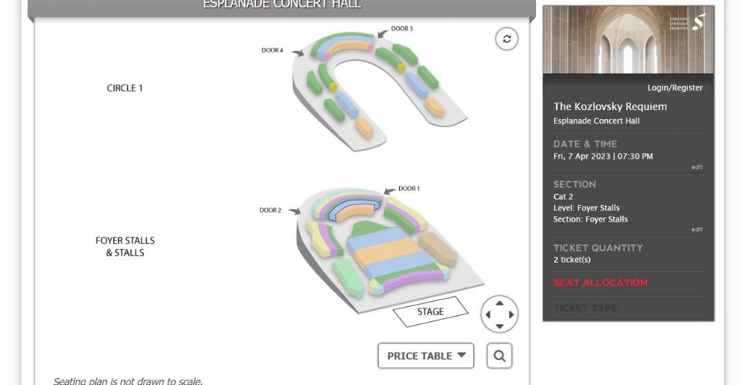 Sell 2 places "The Kozlovsky Requiem" Esplanade Concert Hall, Tickets & Vouchers, Event Tickets ...
