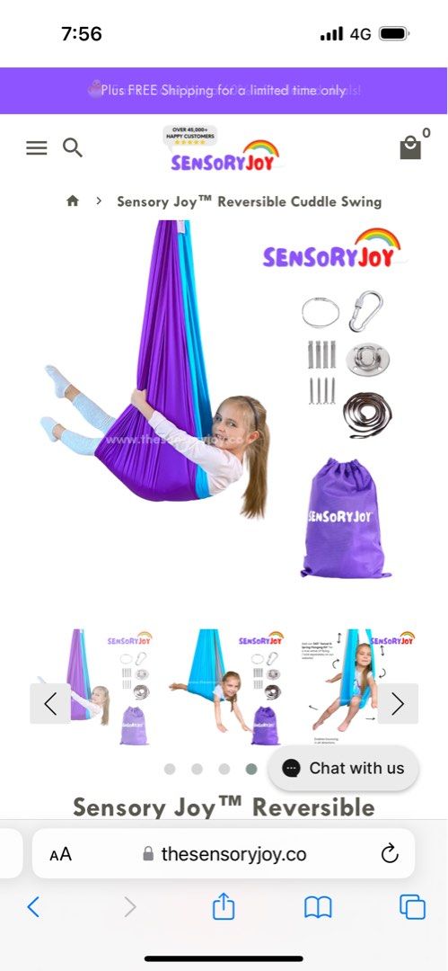 Sensory Joy Reversible Cuddle swing, Babies & Kids, Infant Playtime on ...