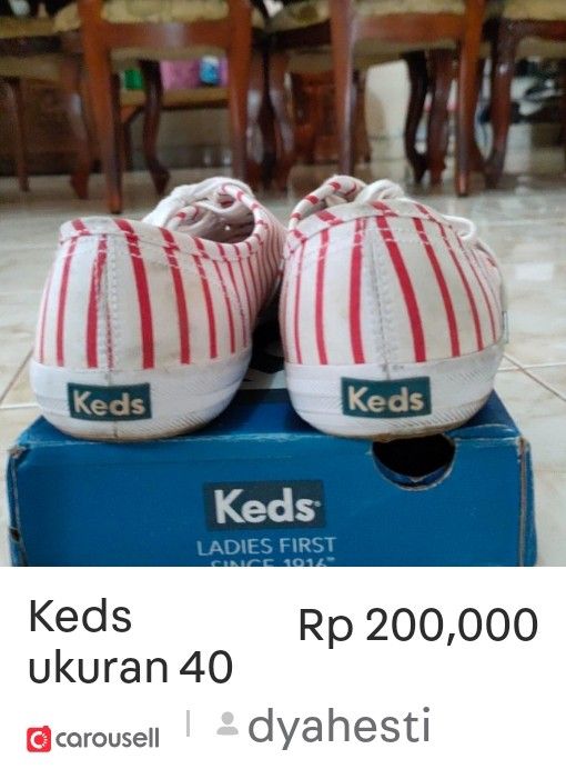 Sepatu Keds ukuran 40, Fesyen Wanita, Sepatu di Carousell