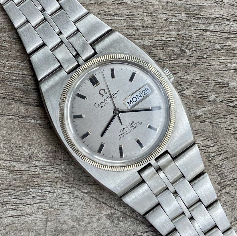 (Serviced/Box/Receipt) Omega Constellation Chronometer DAY DATE 1970s ...