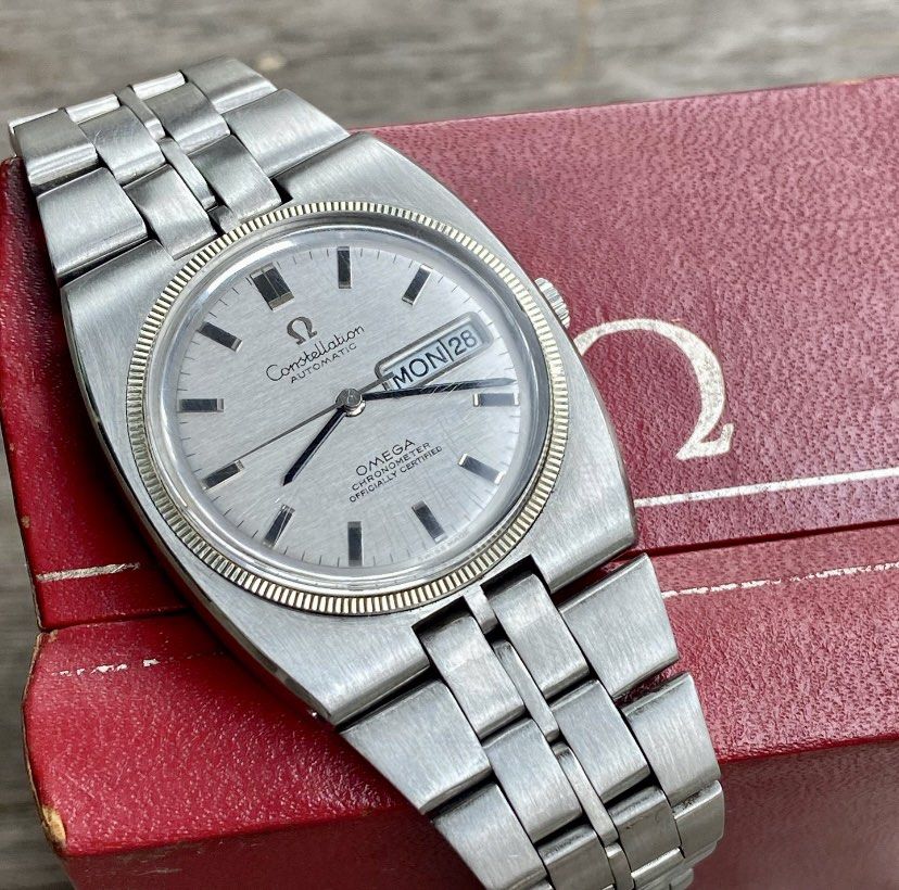(Serviced/Box/Receipt) Omega Constellation Chronometer DAY DATE 1970s ...