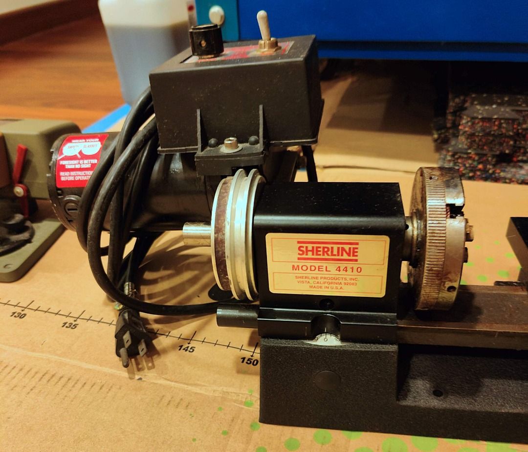 Set of Sherline 4410 Lathe & 5410 Milling Machine, Hobbies & Toys ...