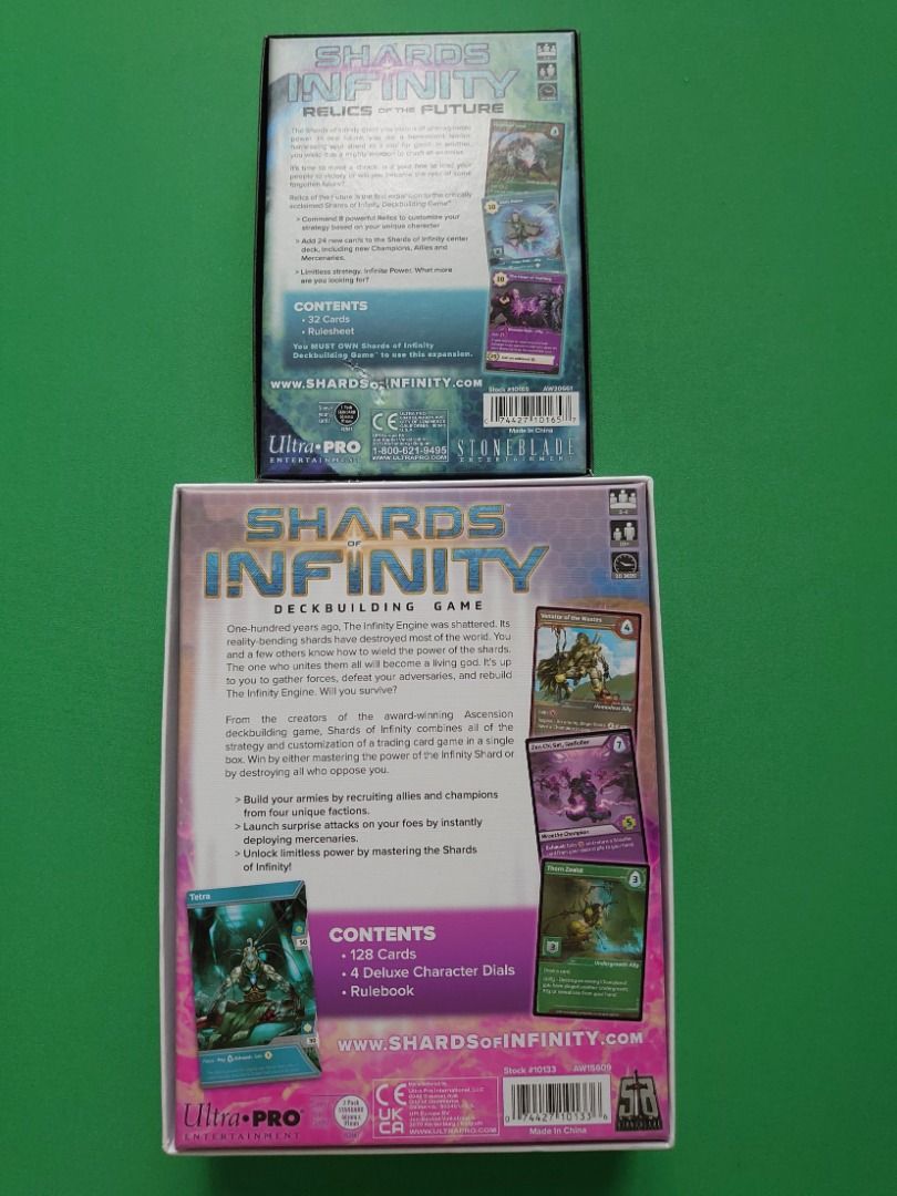 Shards of Infinity + Relics of the Future Expansion, Hobbies & Toys ...