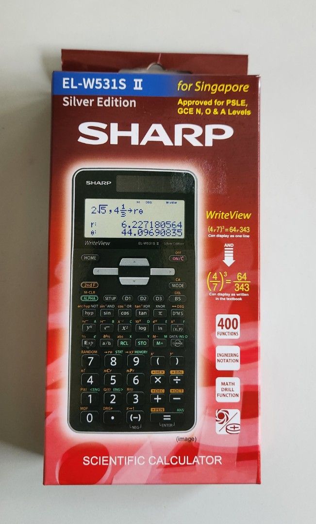 SHARP Calculator - EL W531S Silver edition, Hobbies & Toys, Stationery & Craft, Stationery ...