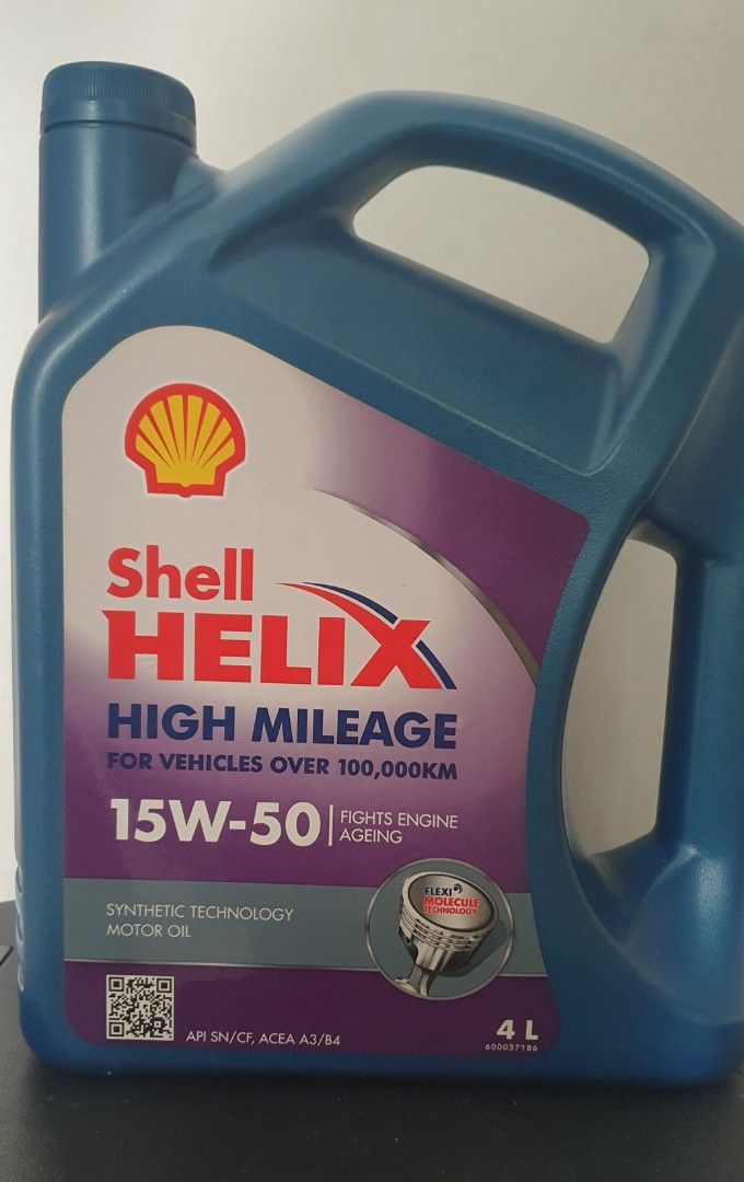 Shell Helix High Mileage 15W-50 4L, Motorcycles, Motorcycle Accessories ...