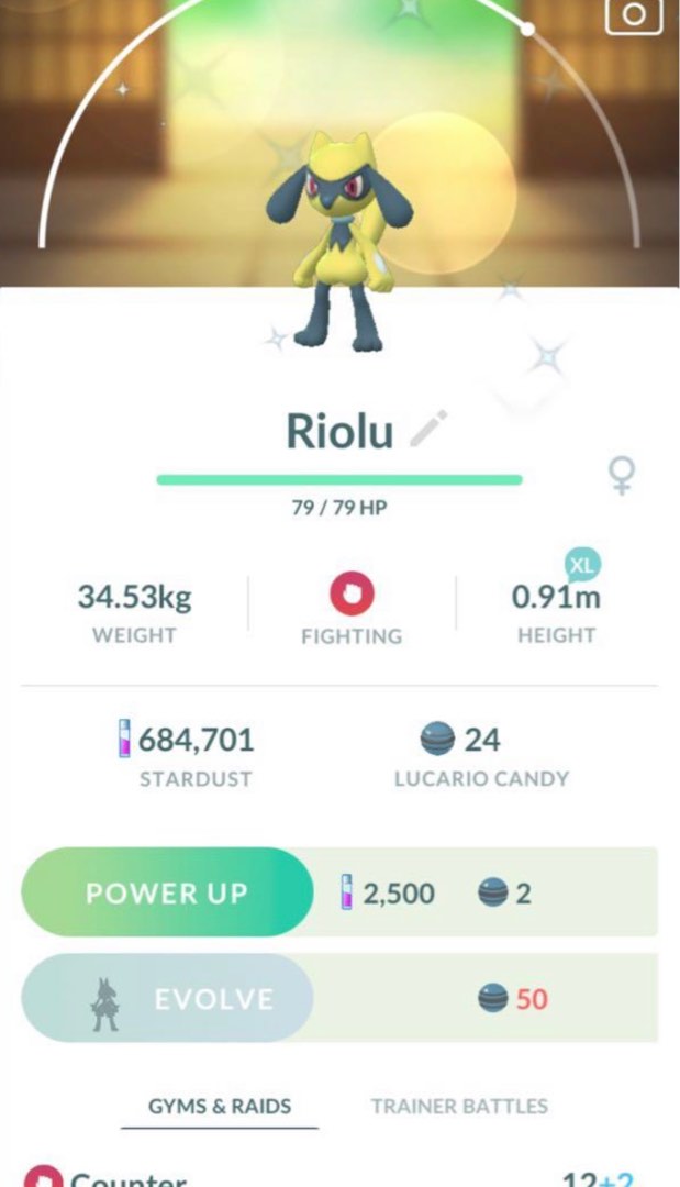 Shiny Riolu Pokemon Go, Video Gaming, Gaming Accessories, In-Game ...