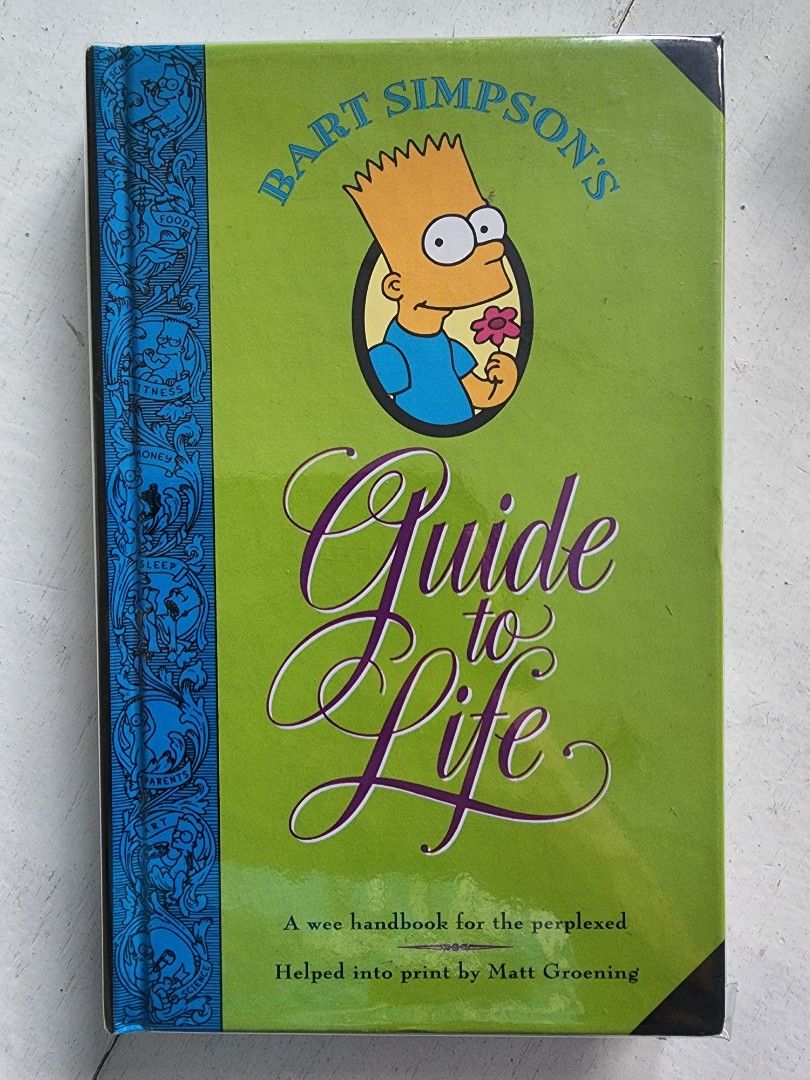 Simpsons hardbound book Bart Simpson Guide to Life, Hobbies & Toys ...