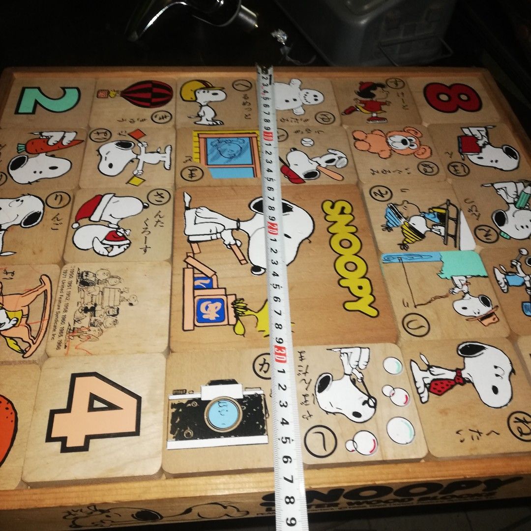 snoopy wood blocks, Hobbies & Toys, Toys & Games on Carousell