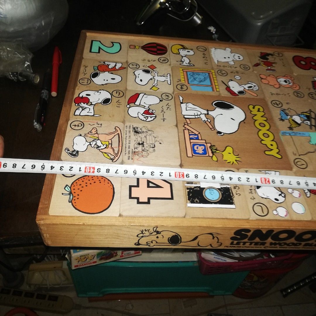 snoopy wood blocks, Hobbies & Toys, Toys & Games on Carousell
