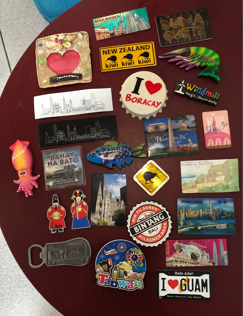 Souvenir Travel Magnets (25 pieces), Hobbies & Toys, Travel, Travel ...