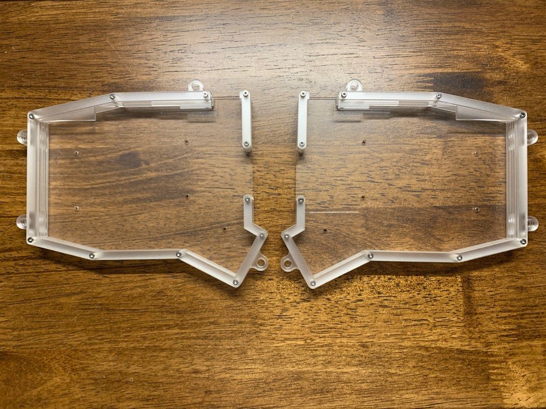 Stacked Acrylic Case for Sofle v2 split ergonomic keyboard case ...