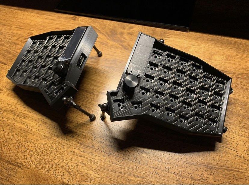 Stacked Acrylic Case for Sofle v2 split ergonomic keyboard case ...