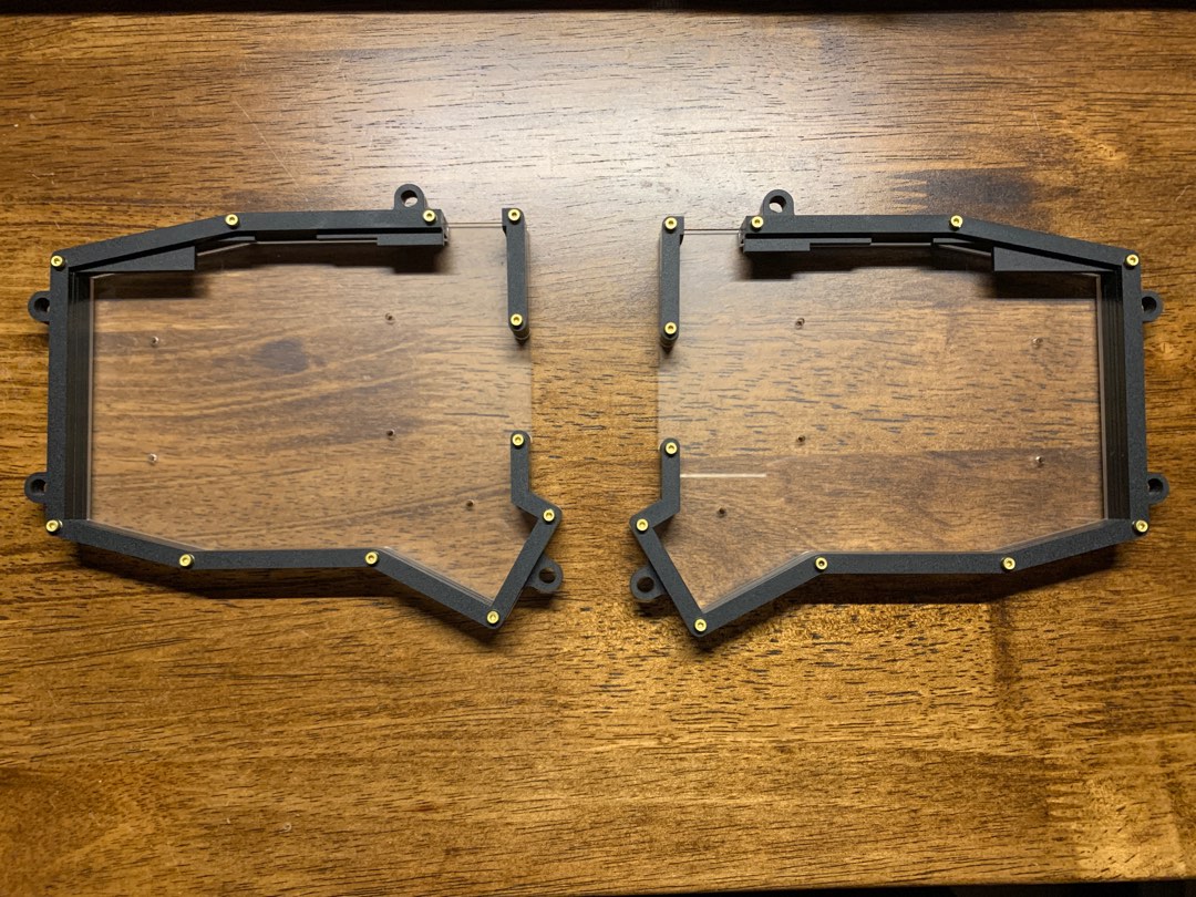 Stacked Acrylic Case for Sofle v2 split ergonomic keyboard case ...