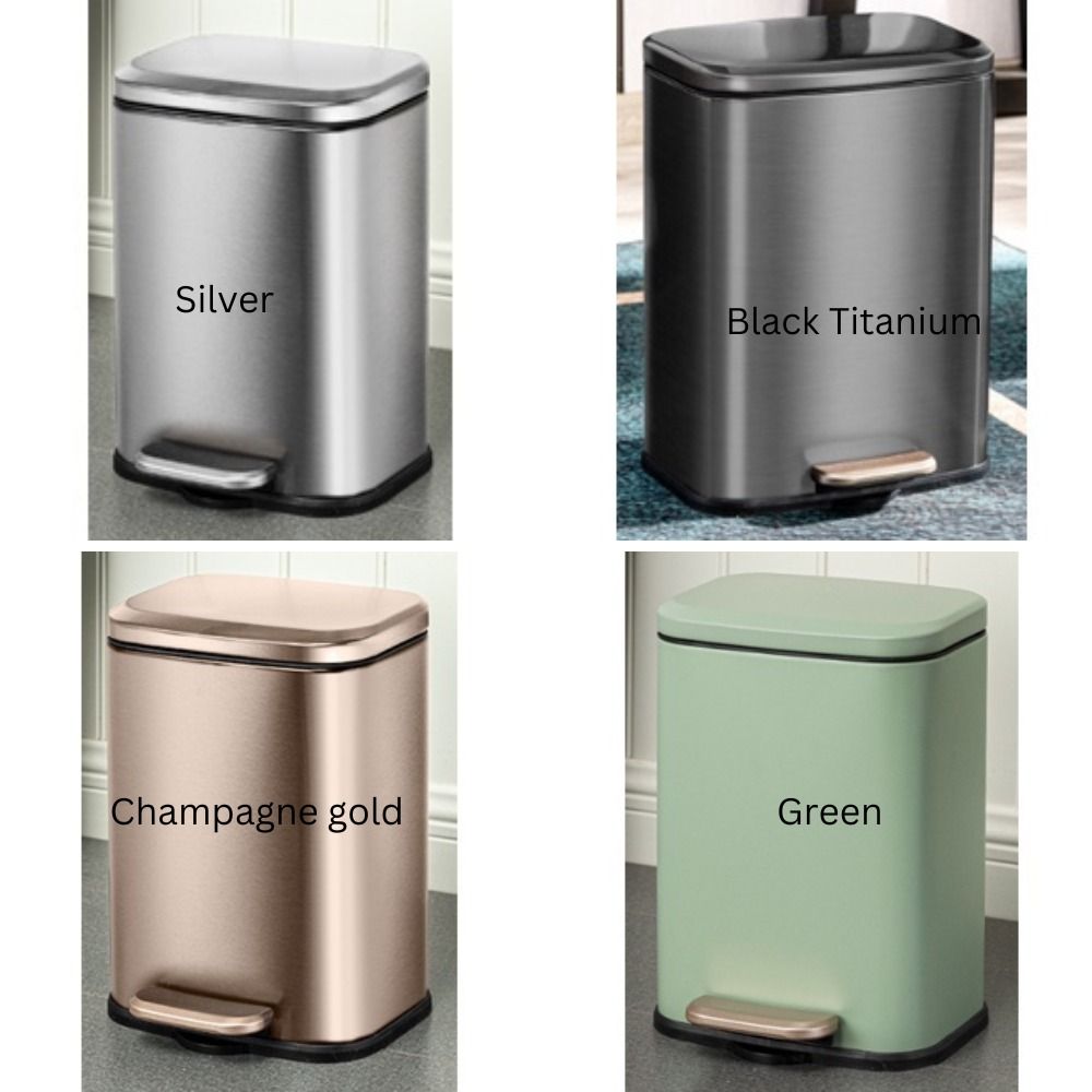 Stainless Steel Soft Closing Rectangular Dustbin/Step bin/Trash can ...