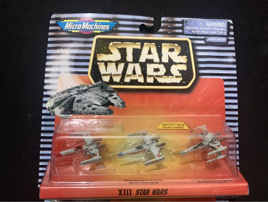 Star Wars Galoob Micro Machines Rare Rebel X Wing Red Blue Green ...