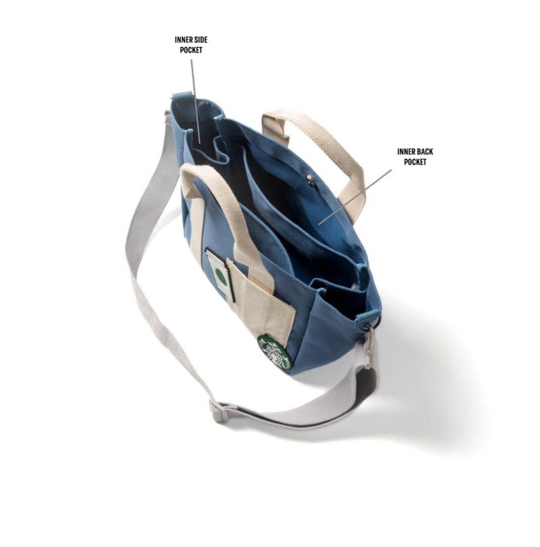 Starbucks Blue Colour-block Bag, Women's Fashion, Bags & Wallets ...
