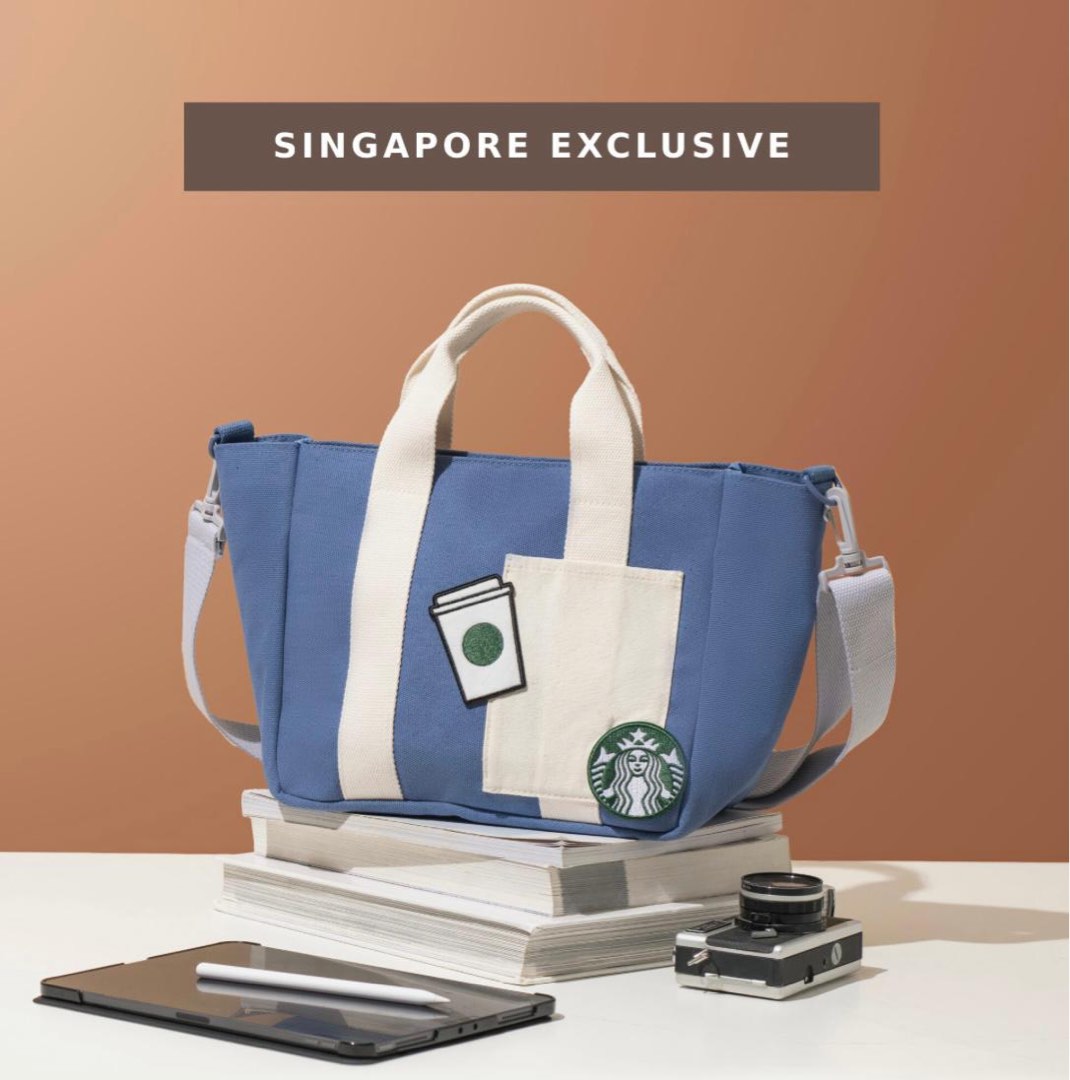 Starbucks Blue Colour-block Bag, Women's Fashion, Bags & Wallets ...